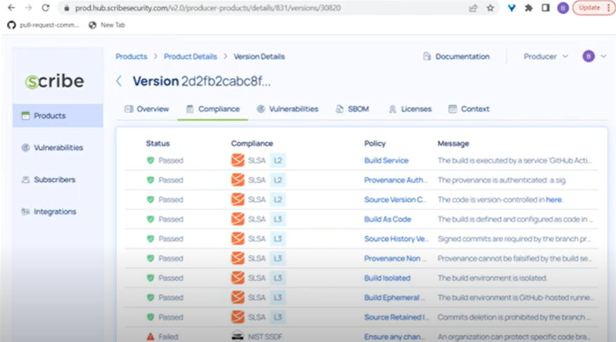 Valint - Validation Integrity - A compliance verification tool